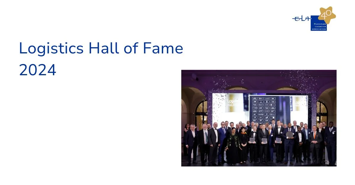 Logistics Hall of Fame Berlin December 6th - European Logistics Association